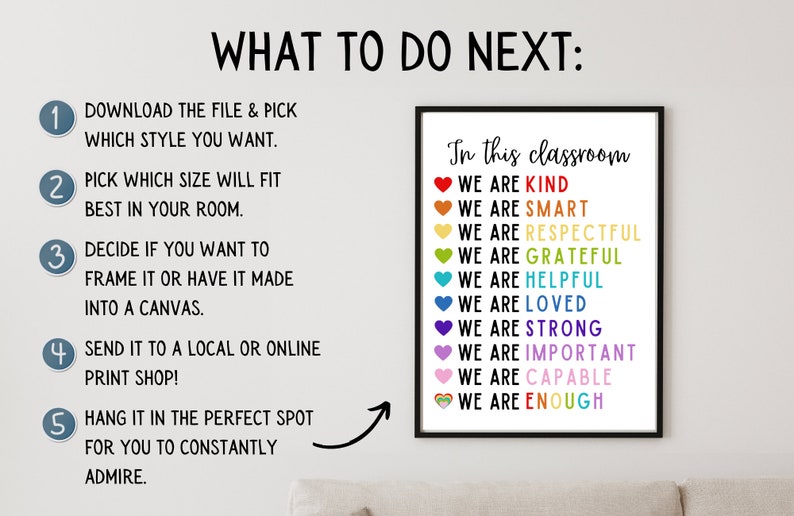 In This Classroom Poster Printable Classroom Decor - Etsy