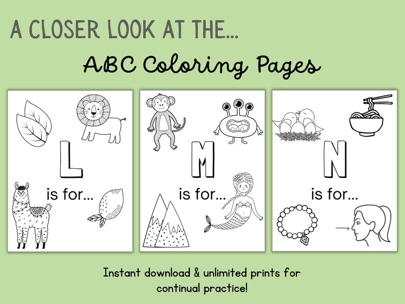 Alphabet Practice Worksheets Bundle ABC Reading Writing - Etsy