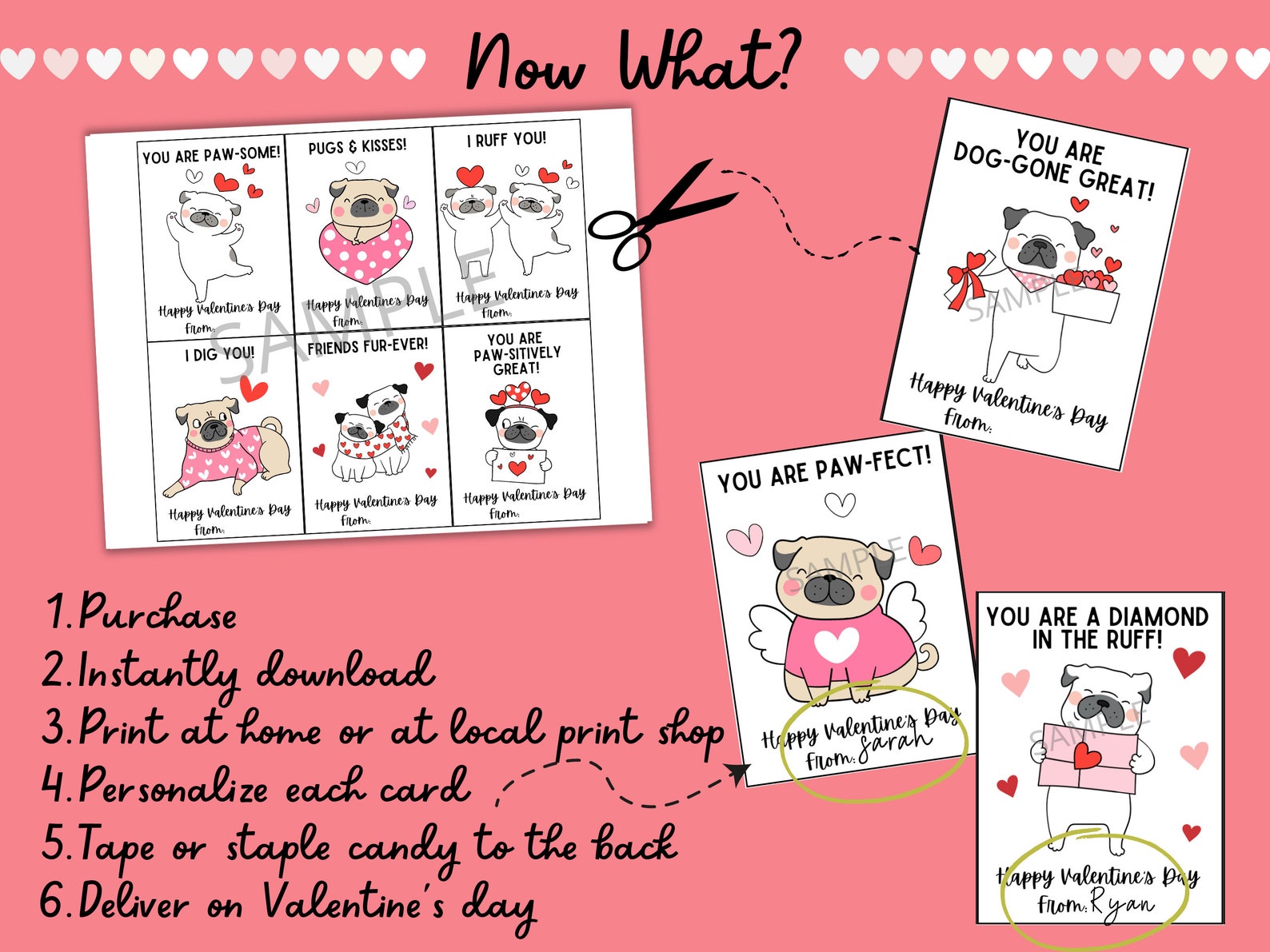 Cute Dog Valentines Day Cards | Printable Dog Valentines for Kids ...