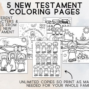 New Testament Kids Activity Bundle | Printable Bible Games for Kids ...