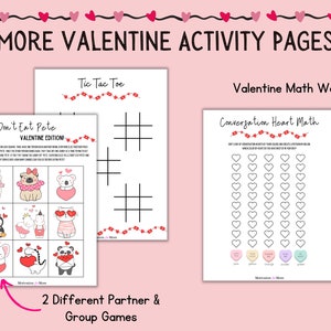 Valentine Activity Pages for Kids | Valentine’s Day Games Bundle ...