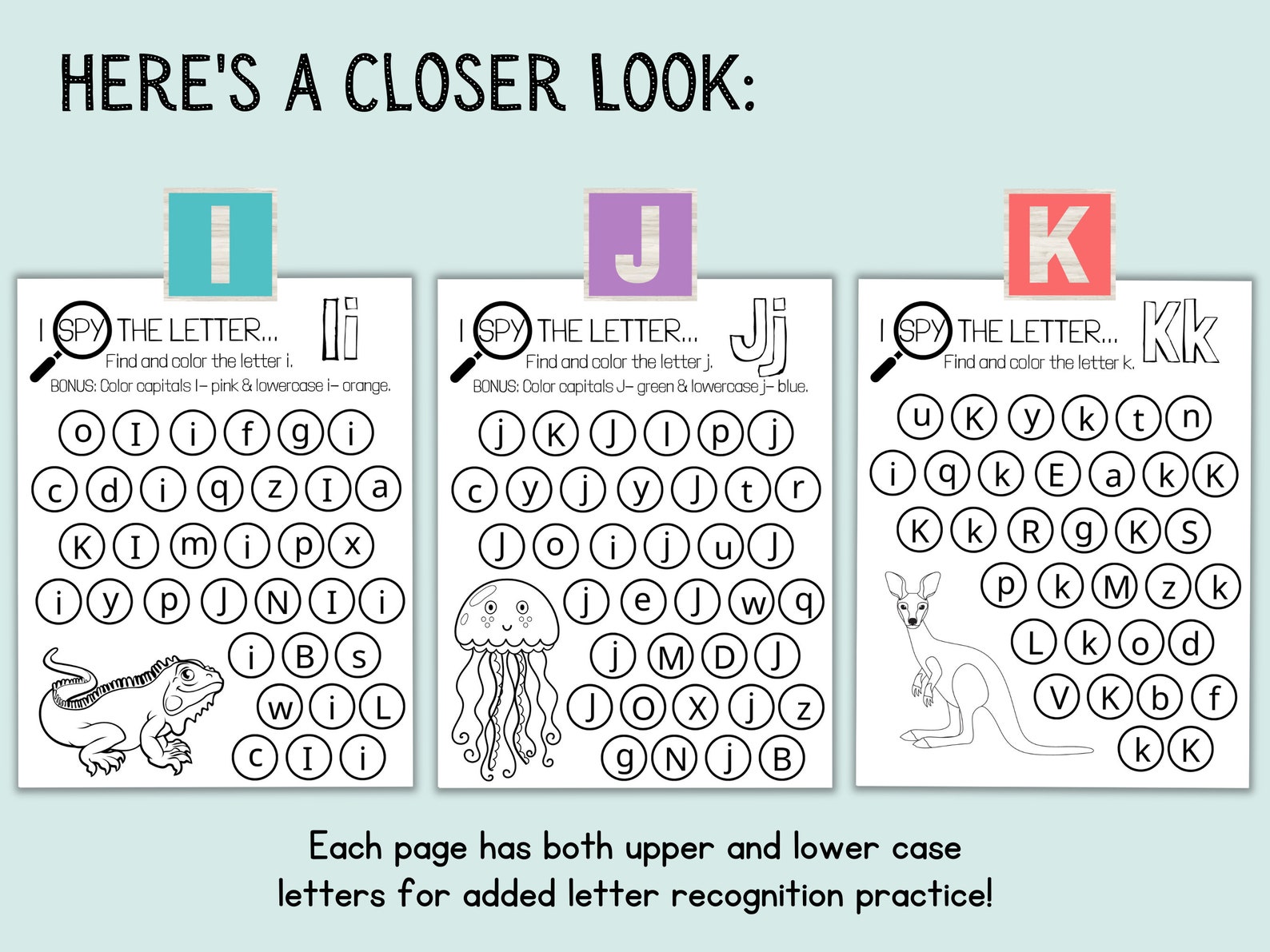 I Spy... Abcs Printable Worksheets | Kids Alphabet Activities ...