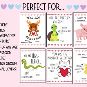 Cute Animal Valentines Day Cards | Printable Animal Valentines for Kids ...