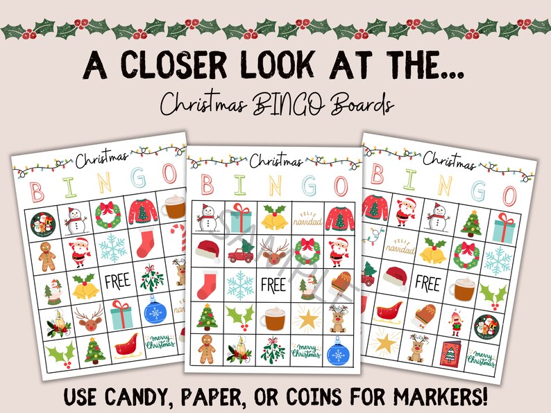 Christmas Bingo | Printable Kids Christmas Activity | Christmas Bingo ...