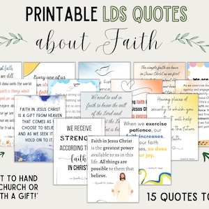 15 Printable LDS Quotes About Faith | Faith Quotes | Inspirational ...