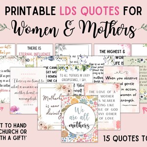 LDS Quotes About Motherhood | Mother's Day Quotes | Mother's Day Card ...