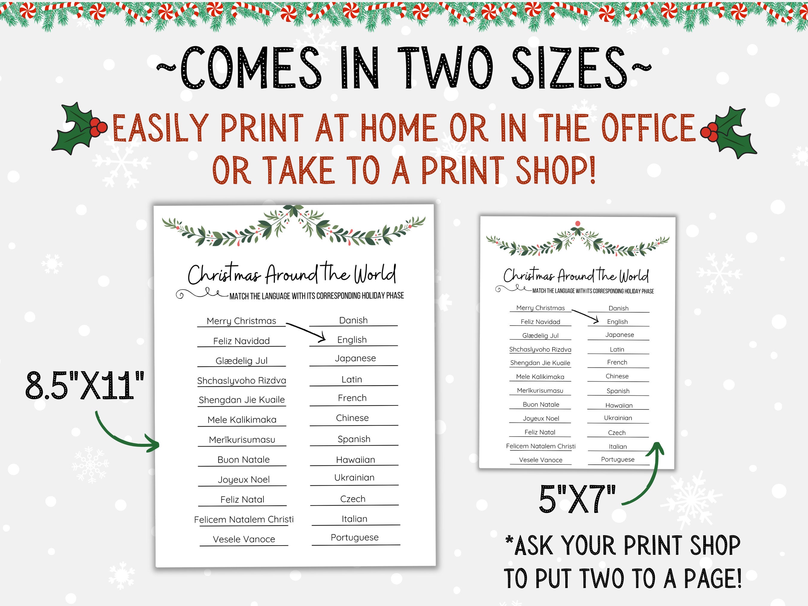 Christmas Party Games Bundle | Printable Holiday Games | Fun Adult ...