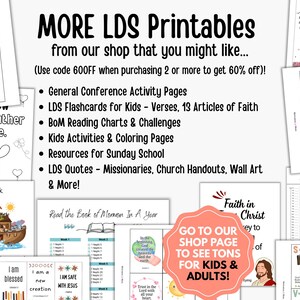 General Conference Adult Activity Pages | Notetaking Pages for Moms | Oct 2025 General ...
