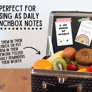 Kids Positive Affirmation Lunchbox Notes Printable | Childrens ...