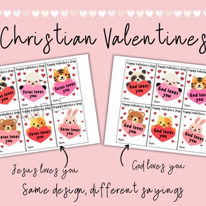 Christian Valentines | Printable Christian Valentines Day Cards | Gods ...