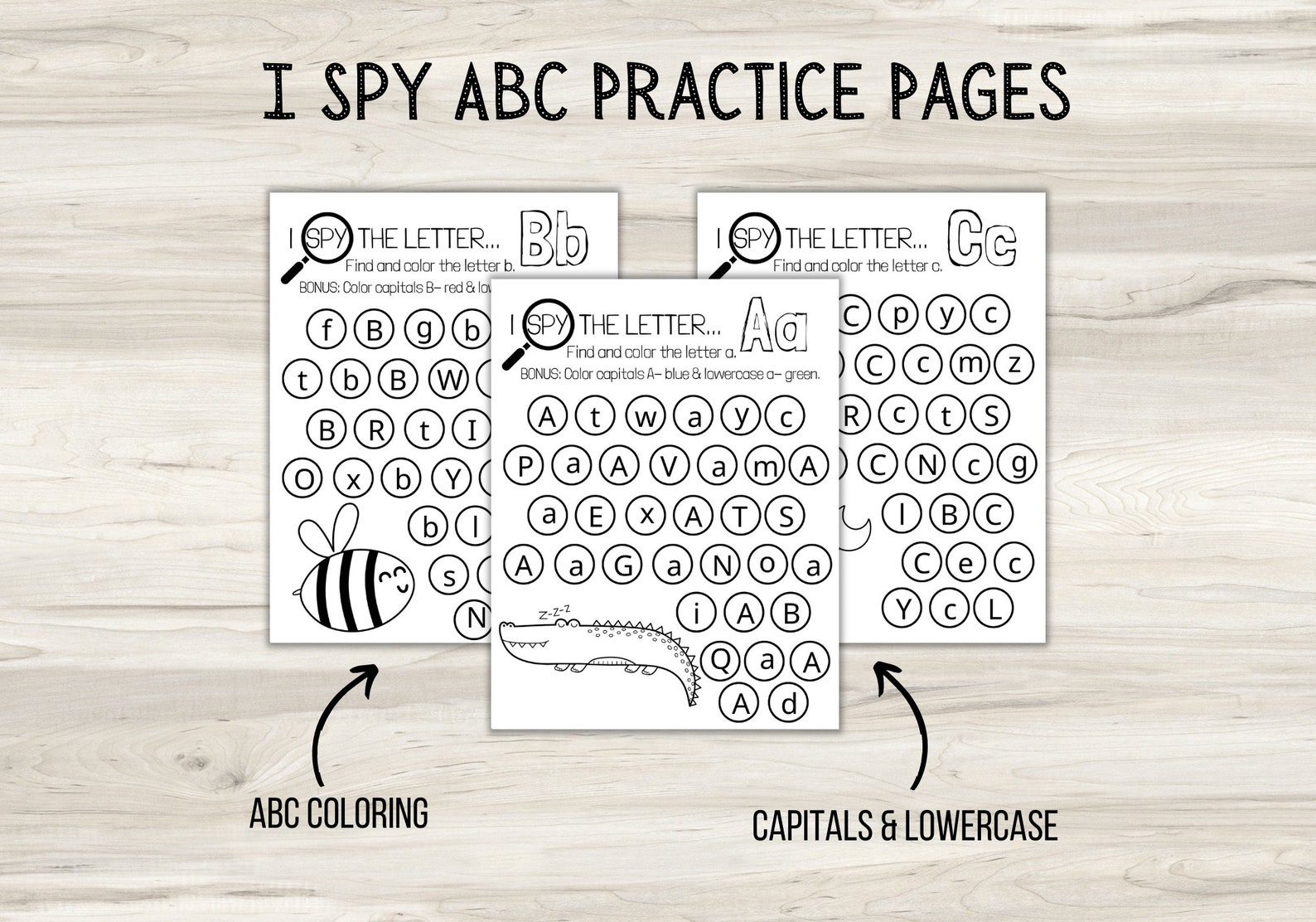 I Spy... Abcs Printable Worksheets | Kids Alphabet Activities ...