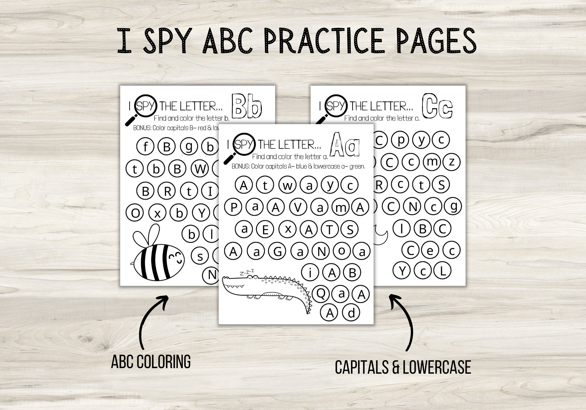 I Spy... Abcs Printable Worksheets | Kids Alphabet Activities ...