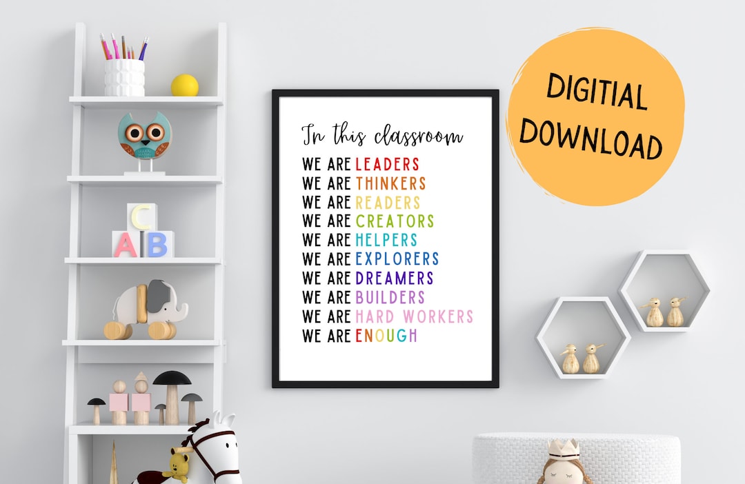 In This Classroom Poster Printable | Classroom Decor | Classroom Rules ...