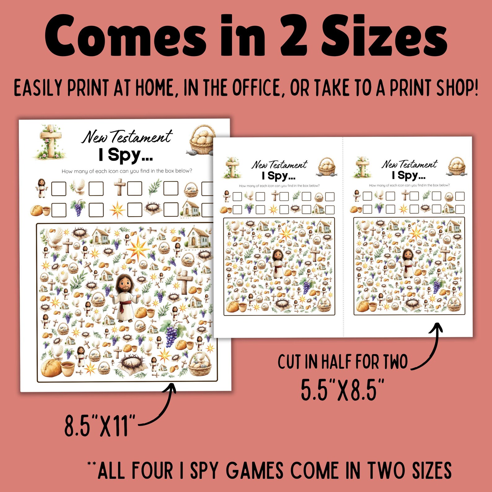 Printable Bible I Spy Games | Old & New Testament | Christian I Spy for ...