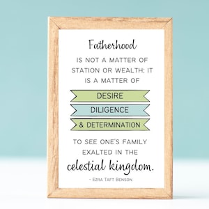 LDS Father's Day Quotes Printable | Father's Day Gifts | Father's Day ...