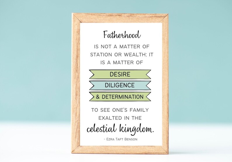 LDS Father's Day Quotes Printable | Father's Day Gifts | Father's Day ...