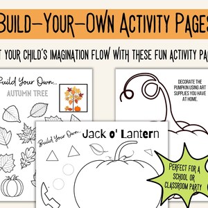 Fall Activity Pages for Kids | Printable Fall Activities | Fall ...