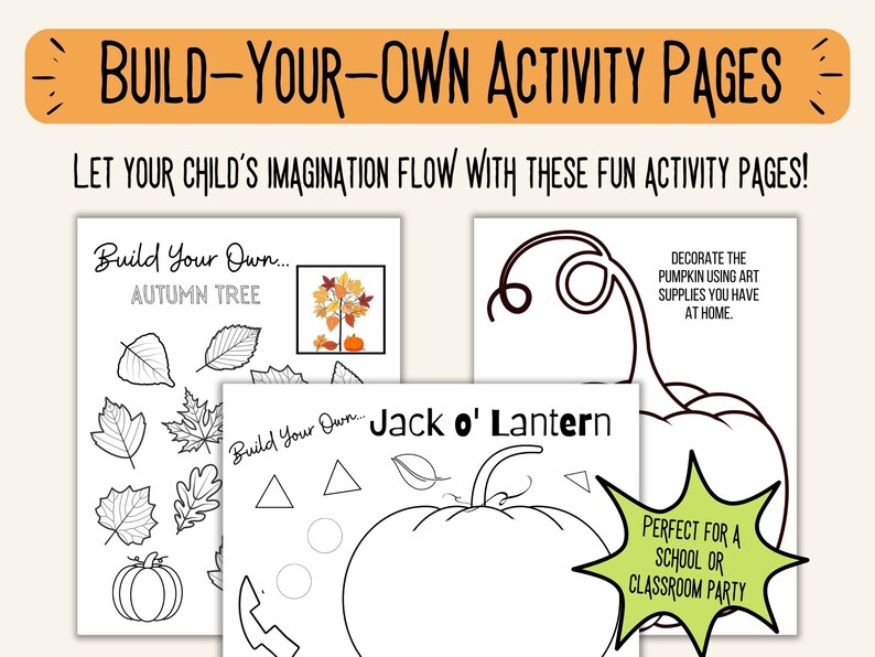Fall Activity Pages for Kids | Printable Fall Activities | Fall ...