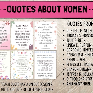 LDS Quotes About Women | Printable LDS Quotes | Church Birthday Gifts ...