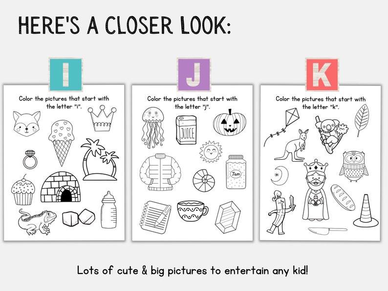 ABC Coloring Pages for Kids ABC Practice Worksheets Printable Coloring ...