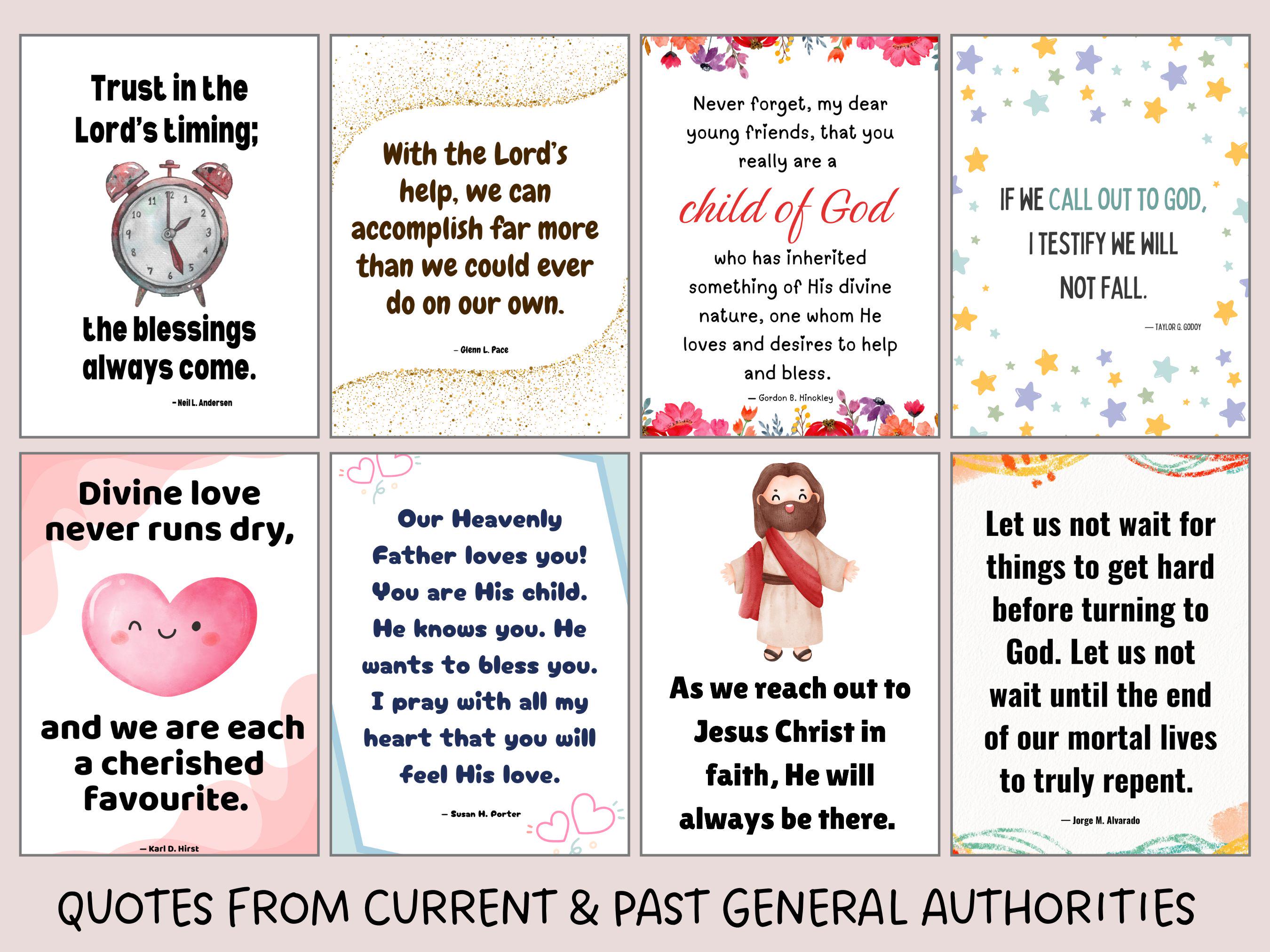 LDS Quotes for Primary Children | Printable Primary Quotes | Printable ...