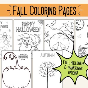 Fall Activity Pages for Kids | Printable Fall Activities | Fall ...