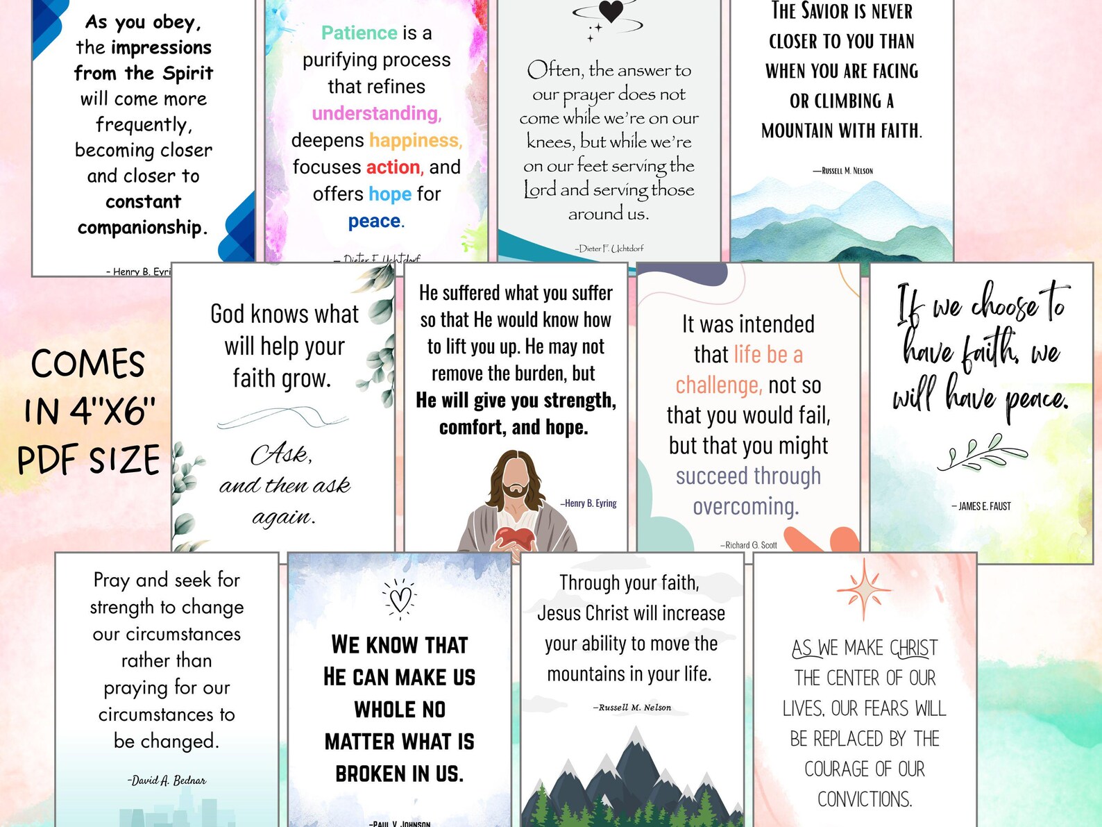 50 Printable LDS Quotes | Inspirational LDS Wall Art | LDS Gifts ...