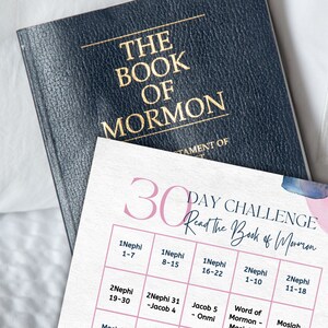 30 Day Book of Mormon Reading Chart | Printable Reading Chart | LDS ...