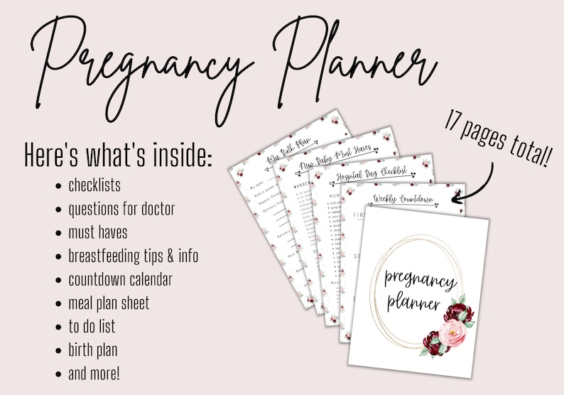 Pregnancy Planner - Printable - Digital Download - Etsy