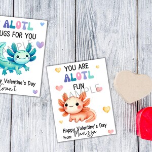 Axolotl Valentine's Printable | Super Cute Axolotl Themed Valentine ...