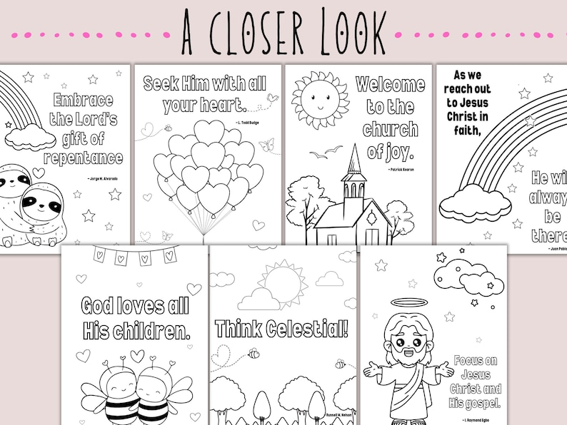 40 Printable LDS Coloring Pages | Primary Coloring Pages for Kids ...