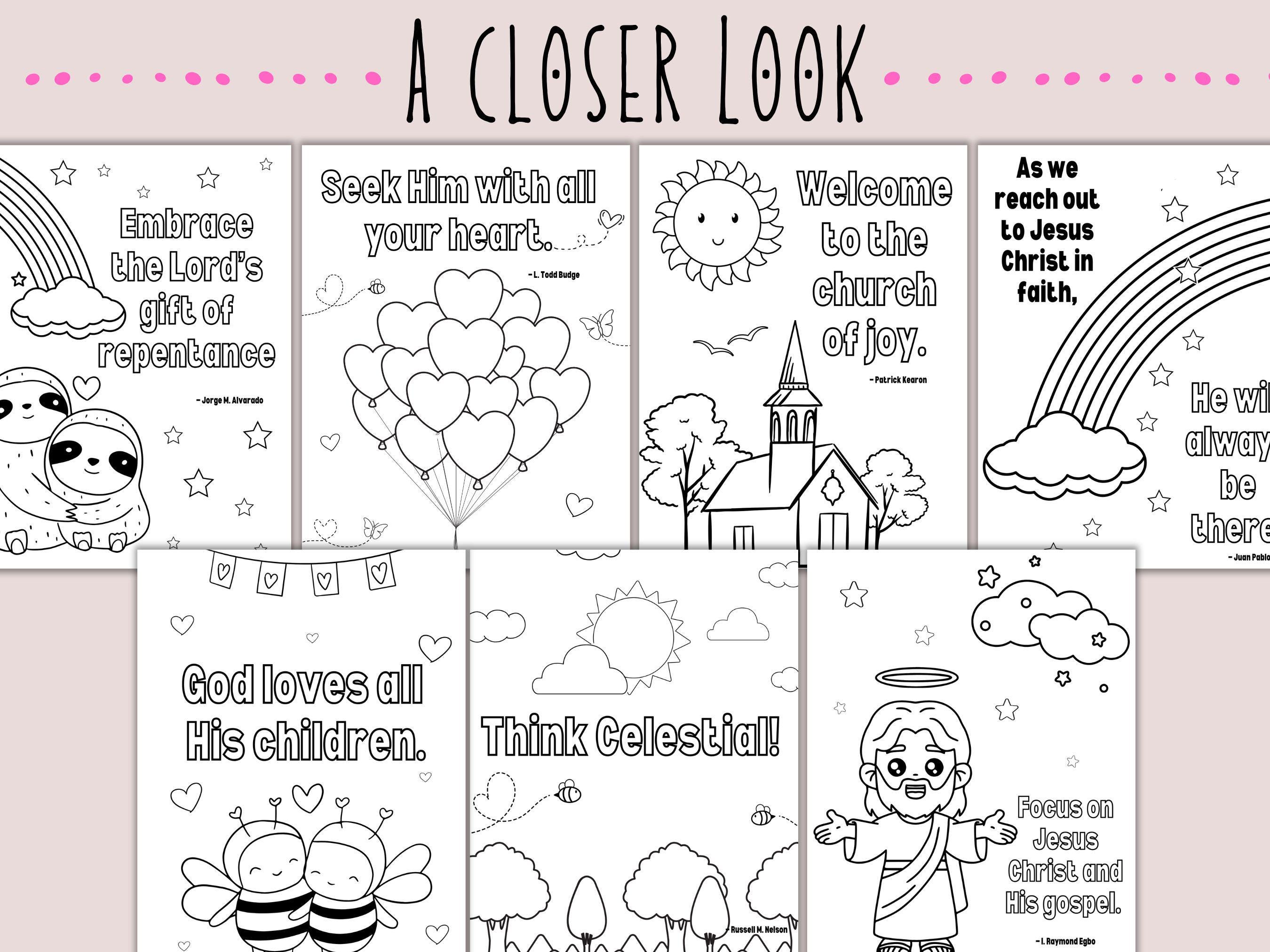 40 Printable LDS Coloring Pages | Primary Coloring Pages for Kids ...