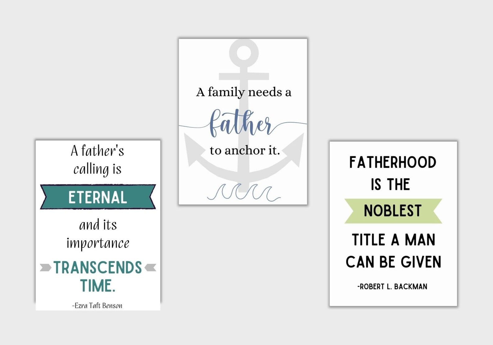 LDS Father's Day Quotes Printable | Father's Day Gifts | Father's Day ...