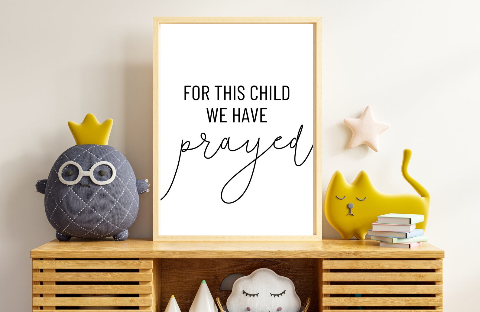 For This Child We Have Prayed Nursery Art Printable | Nursery Wall Art ...