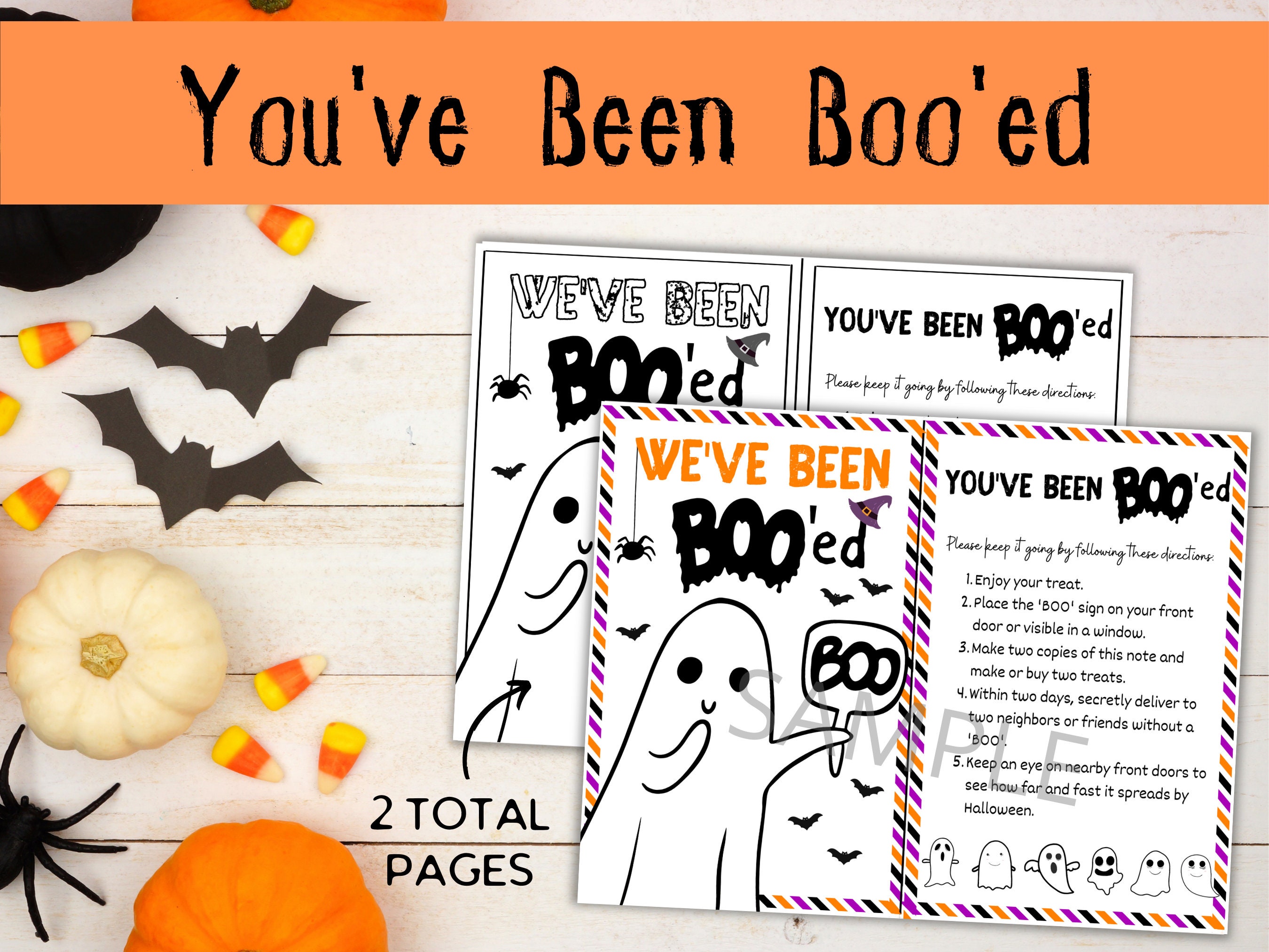 You’ve Been Booed Printable | We’ve Been Boo’d Sign | Neighborhood ...