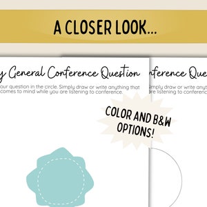 General Conference Youth and Adult Activity Pages | Oct 2025 | Note ...