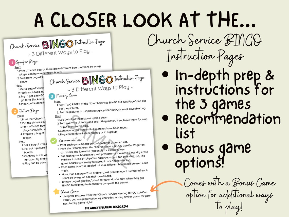 Bible Bingo | Printable Church Bingo | Bible Games for Kids | Printable ...