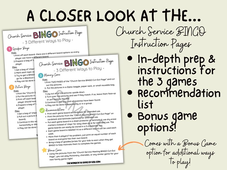 Bible Bingo | Printable Church Bingo | Bible Games for Kids | Printable ...