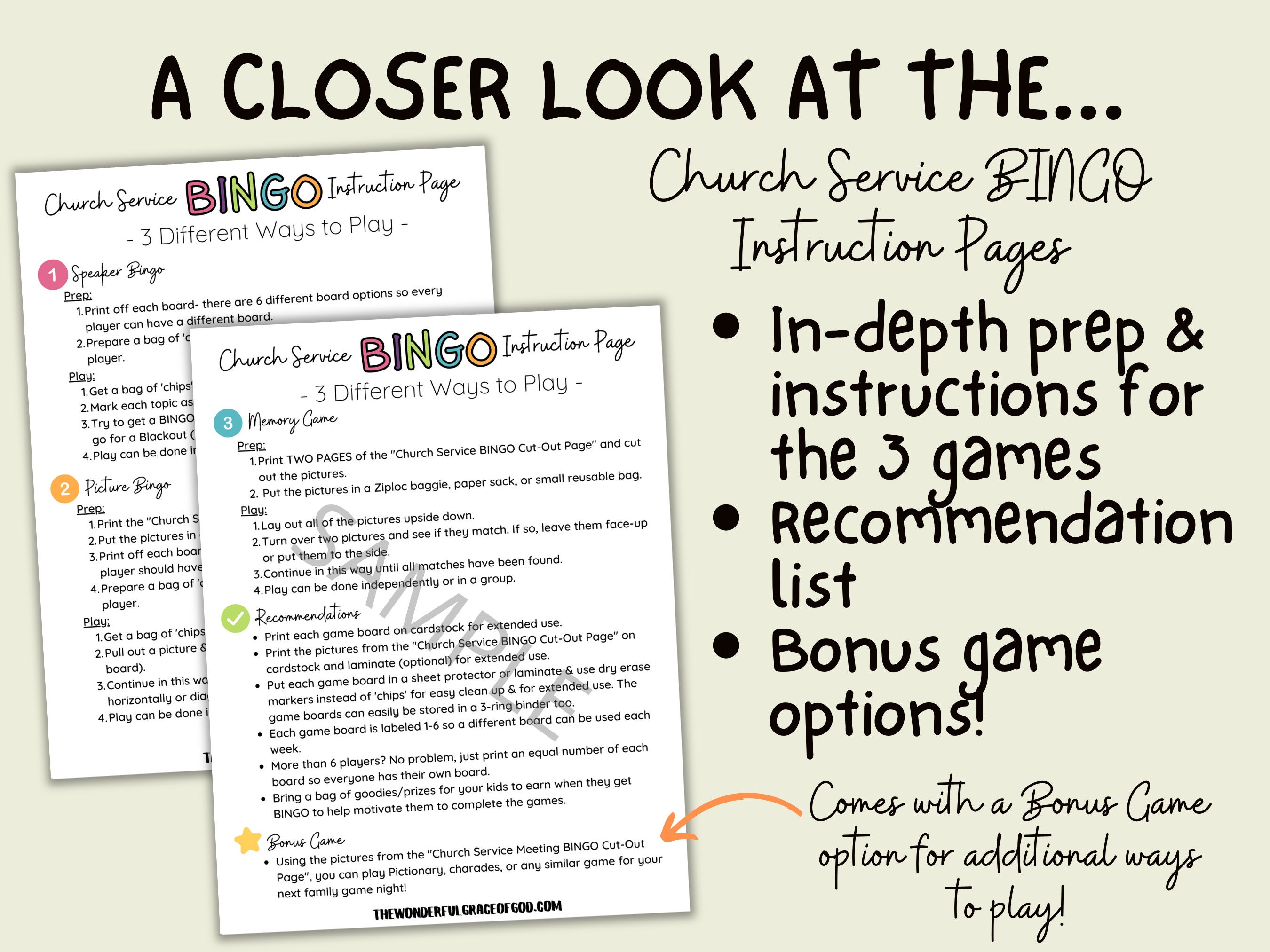Bible Bingo | Printable Church Bingo | Bible Games for Kids | Printable ...