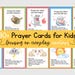 Printable Prayer Cards for Kids | 30 Emotions-based Christian Prayers ...