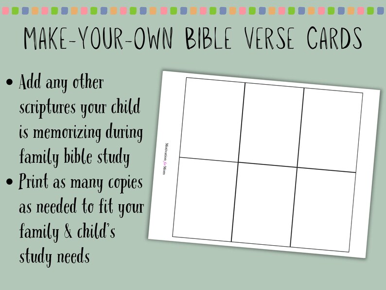Bible Verse Cards for Kids | Printable Scripture Cards for Children ...