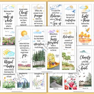 Printable LDS Bookmarks | LDS Quotes, Bible Verses, Book of Mormon ...