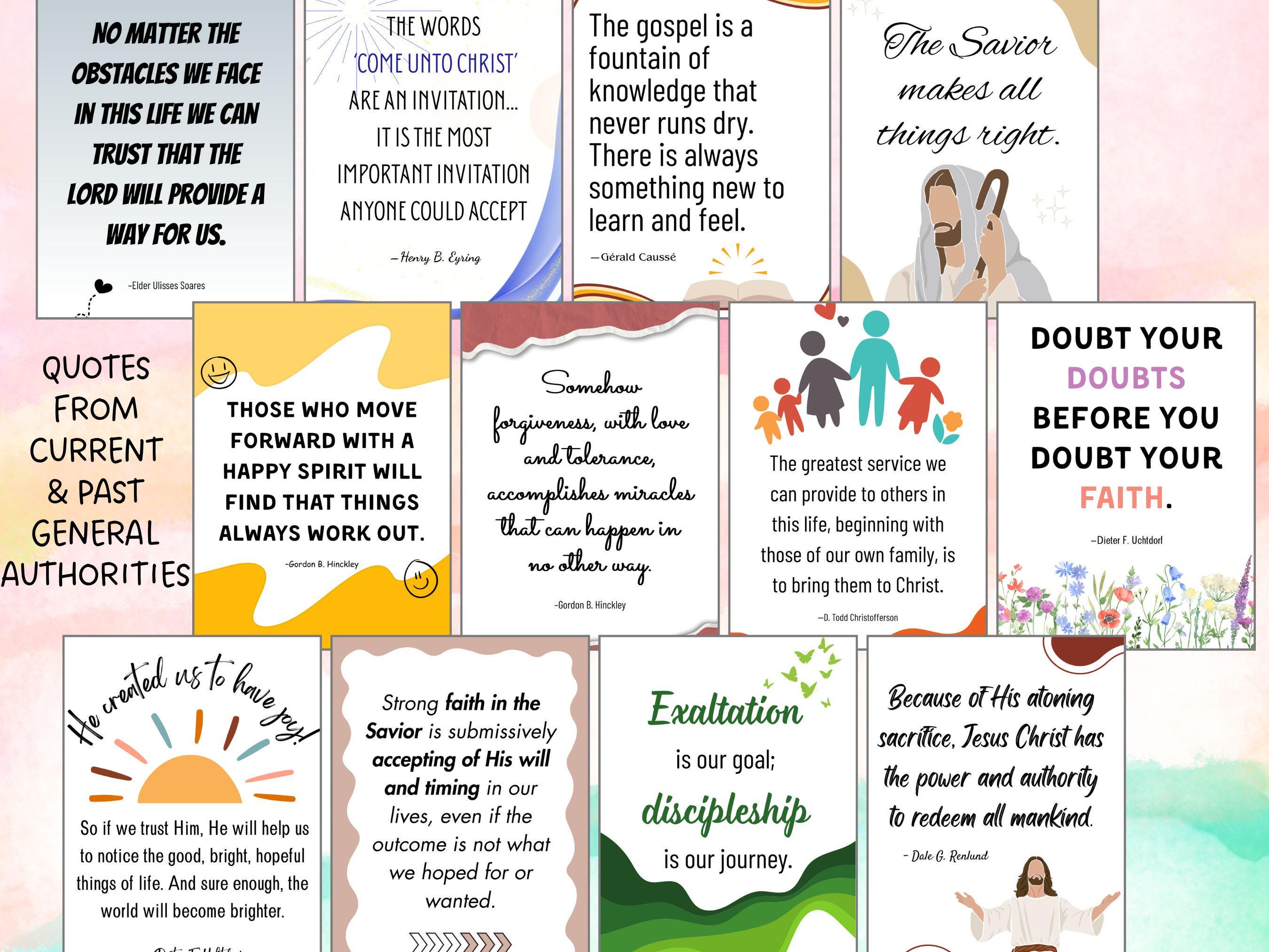 50 Printable LDS Quotes | Inspirational LDS Wall Art | LDS Gifts ...