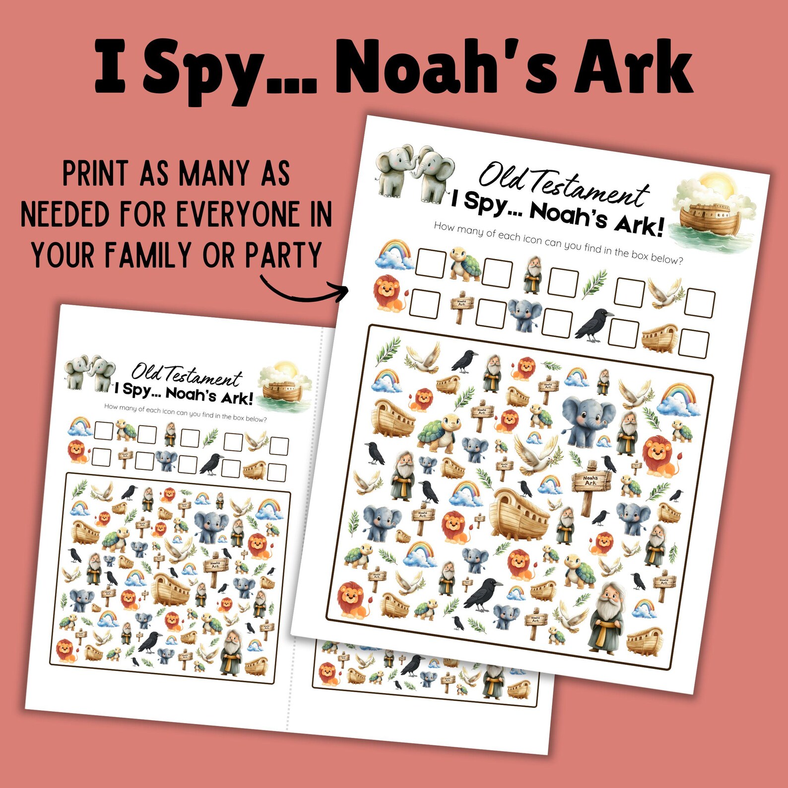 Printable Bible I Spy Games | Old & New Testament | Christian I Spy for ...