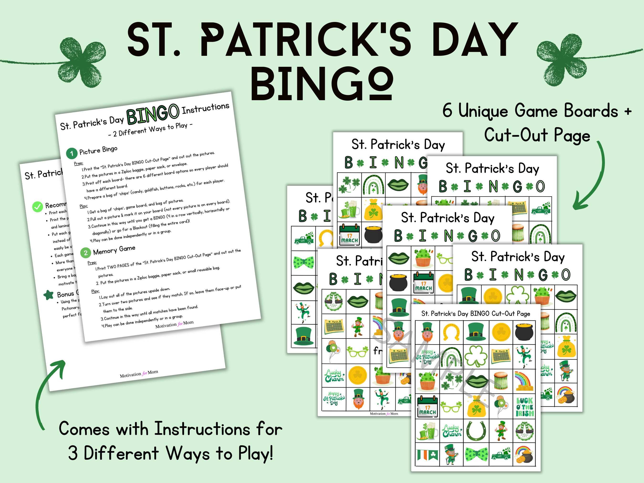 St. Patricks Day Activity Sheets for Kids St. Patricks Day Activities ...