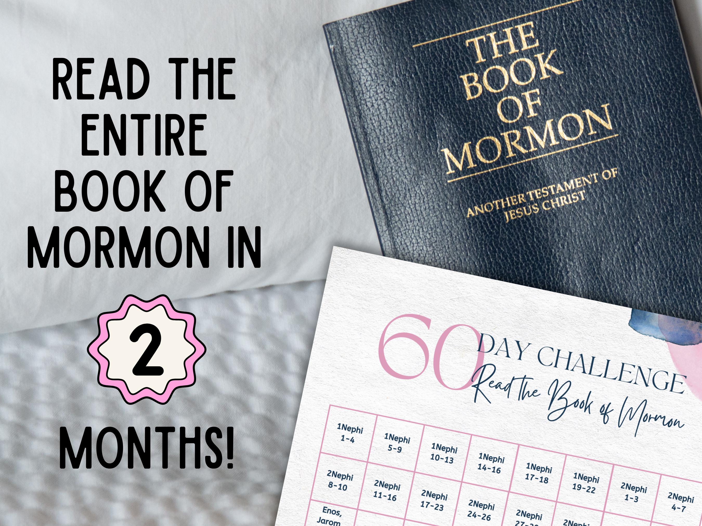 60 Day Book of Mormon Reading Chart | Printable Reading Chart | LDS ...