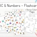 ABC Flashcards & Coloring Pages Alphabet Flashcards for Kids Number ...