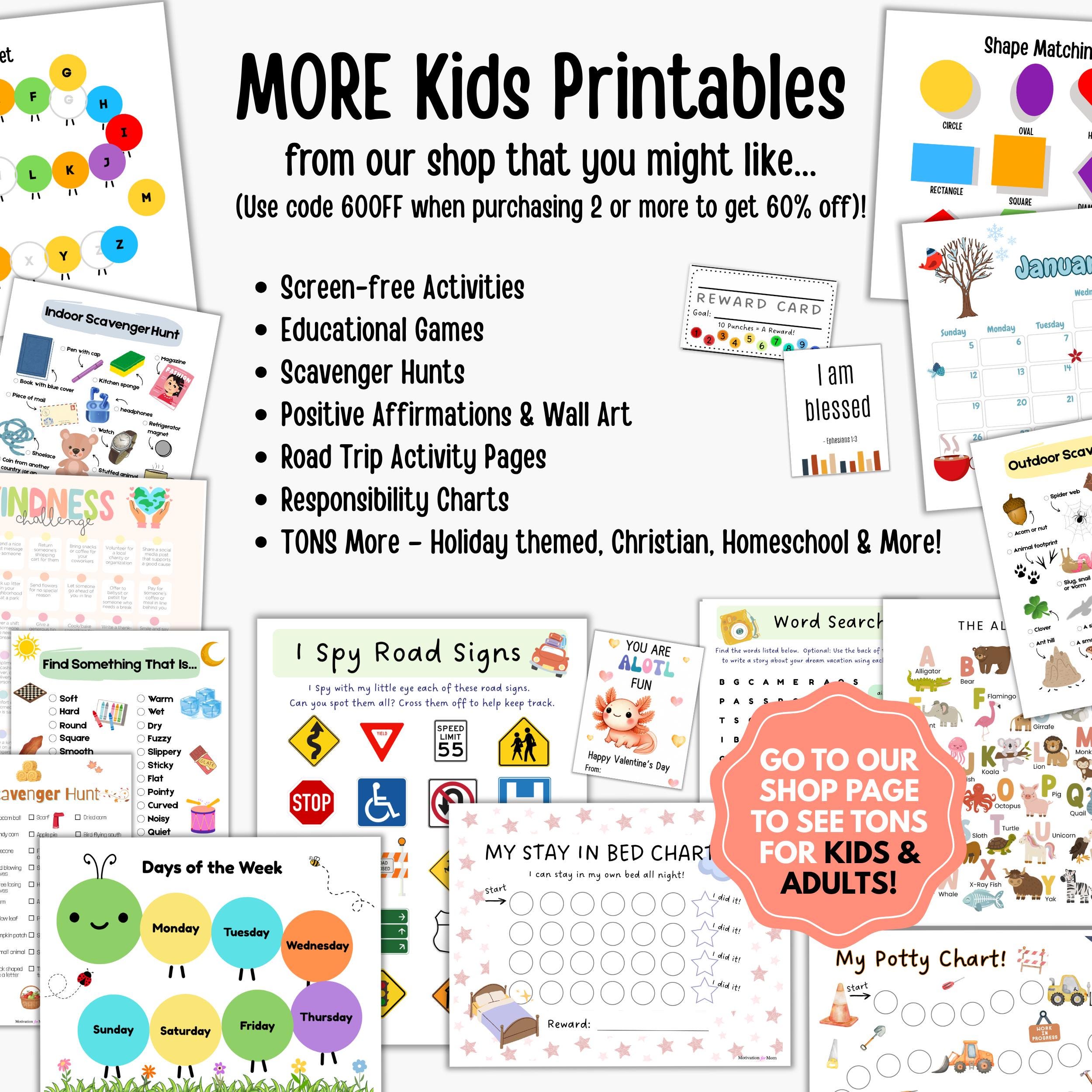 Printable Conversation Starters for Kids & Families | 54 Let’s Talk ...