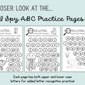 Alphabet Practice Worksheets Bundle | ABC Reading Writing | Kids ...