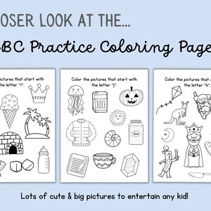 Alphabet Practice Worksheets Bundle | ABC Reading Writing | Kids ...